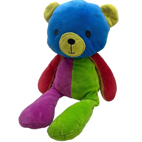 Gund | Toys | Vintage Gund Baby Teddy Bear Plush Popsicle Colorblock ...